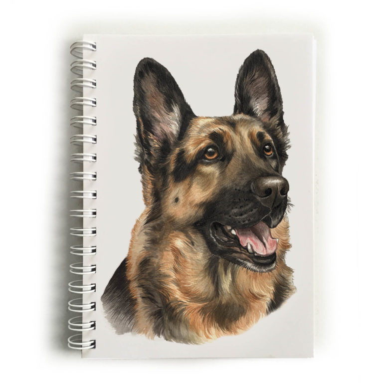 Bearded Collie Dog Notebook (NBK-10) - WaggyDogz
